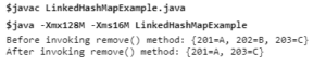 LinkedHashMap in java - W3schools