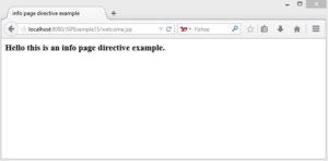 info attribute in JSP page directive - W3schools