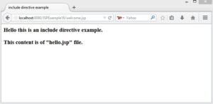 JSP include directive - W3schools