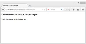 jsp include action tag example