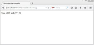 JSP Expression tag - W3schools