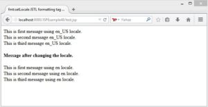 JSTL fmt:setLocale Formatting Tag - W3schools