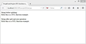 JSTL fn:join() and fn:split() function - W3schools
