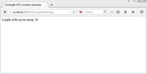 JSTL fn:length() function - W3schools