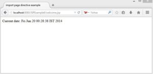 import attribute of JSP page directive - W3schools
