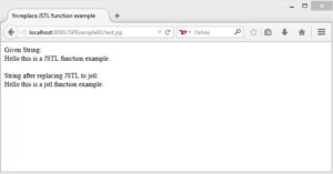 JSTL fn:replace() function - W3schools