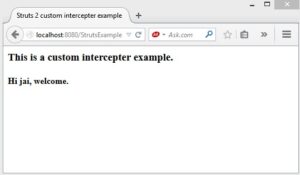 Struts 2 custom interceptor