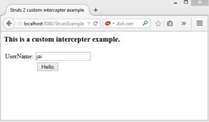 Struts 2 custom interceptor