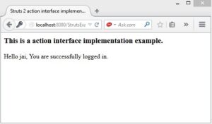 struts2 action interface