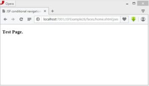 JSF conditional navigation rule - W3schools