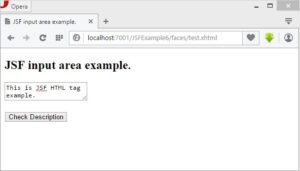 JSF inputtextarea html tag - W3schools