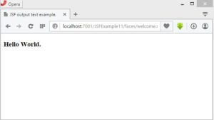 Jsf outputText html tag - W3schools