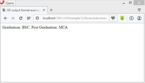 JSF outputFormat html tag - W3schools
