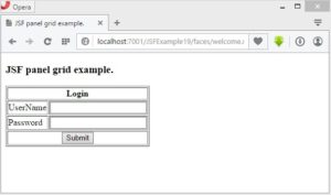 Jsf panelgrid html tag - W3schools