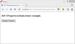 Jsf setPropertyActionListener html tag - W3schools