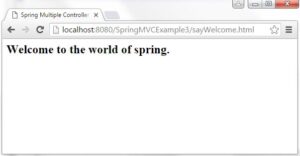 Spring MVC multiple controller tutorial - W3schools