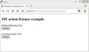 Jsf actionlistener event example - W3schools