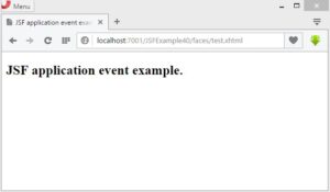 Jsf application events example - W3schools