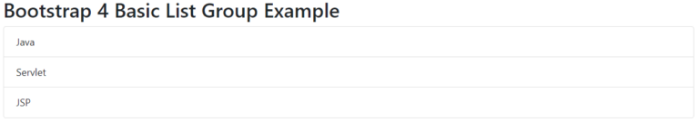 Bootstrap 4 List Groups - W3schools
