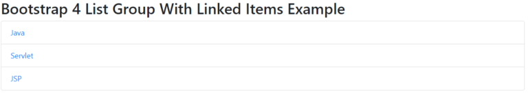 Bootstrap 4 List Groups - W3schools