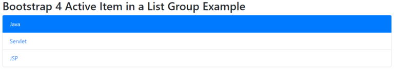 Bootstrap 4 List Groups - W3schools