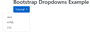 Bootstrap 4 Dropdowns - W3schools