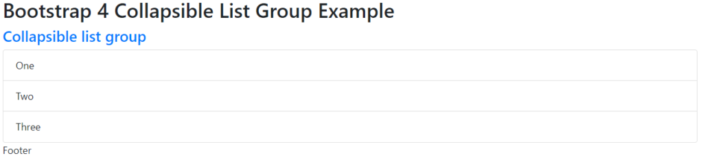 Bootstrap 4 Collapse - W3schools