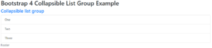 Bootstrap 4 Collapse - W3schools