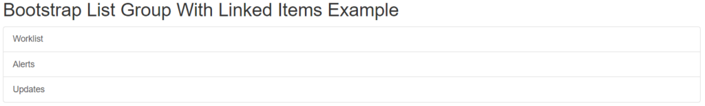 Bootstrap List Groups - W3schools