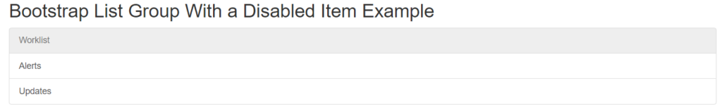 Bootstrap List Groups - W3schools