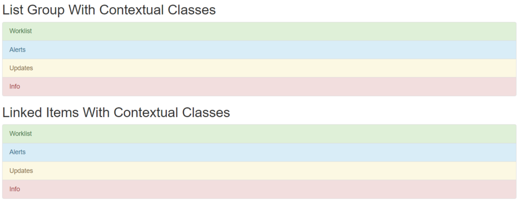 Bootstrap List Groups - W3schools