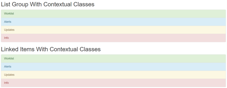 Bootstrap List Groups - W3schools