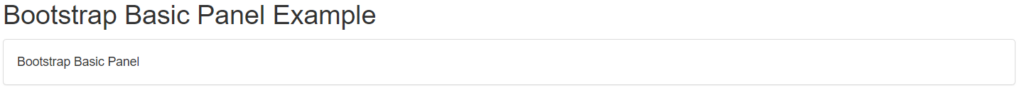 Bootstrap Panels - W3schools