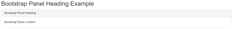 Bootstrap Panels - W3schools