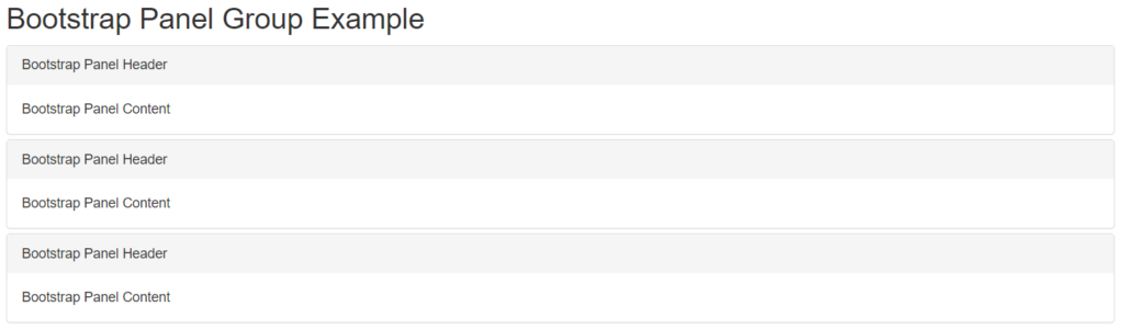 Bootstrap Panels - W3schools