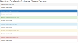 Bootstrap Panels - W3schools