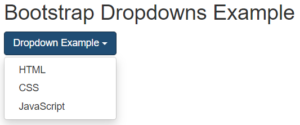 Bootstrap Dropdowns - W3schools