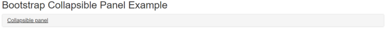 Bootstrap Collapse - W3schools
