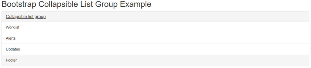 Bootstrap Collapse W3schools
