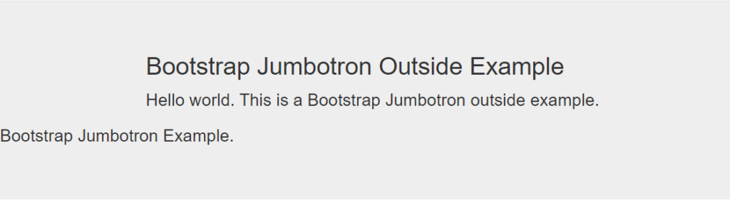 Bootstrap Jumbotron - W3schools