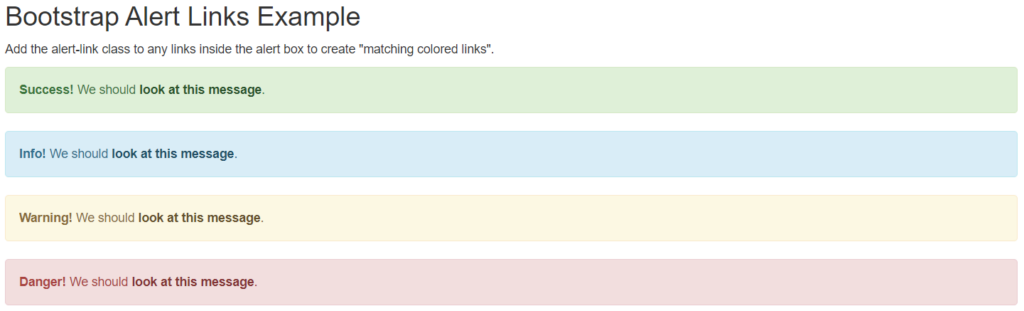 Bootstrap Alert W3schools