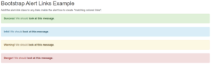 Bootstrap Alert - W3schools