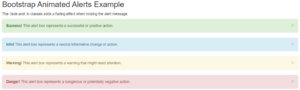 Bootstrap Alert - W3schools