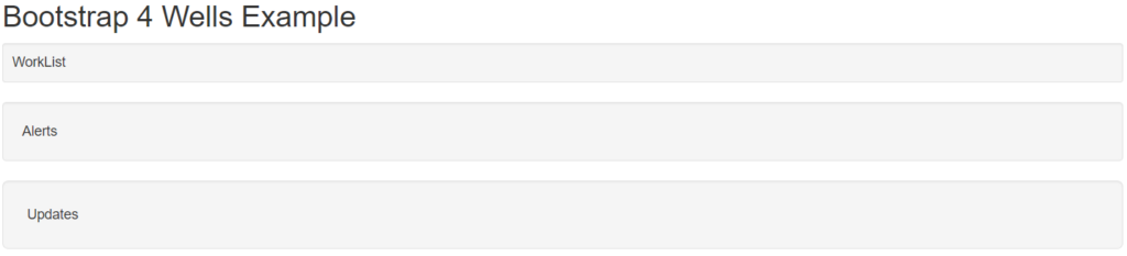 Bootstrap 4 Well - W3schools