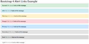 Bootstrap 4 Alert - W3schools