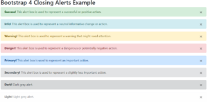 Bootstrap 4 Alert - W3schools