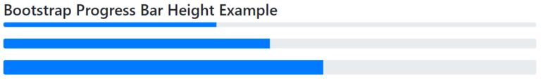 Bootstrap 4 Progress Bar - W3schools