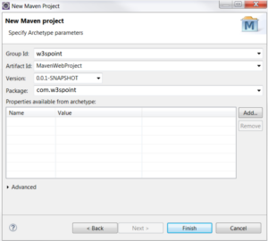 eclipse maven spring MVC project - W3schools