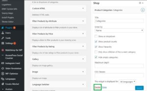 Widget Management in WordPress - W3schools