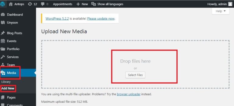 Add Media in WordPress - W3schools